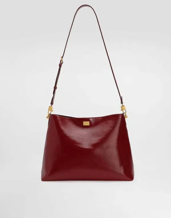 Dolce & Gabbana Tumbled Leather Shoulder Bag