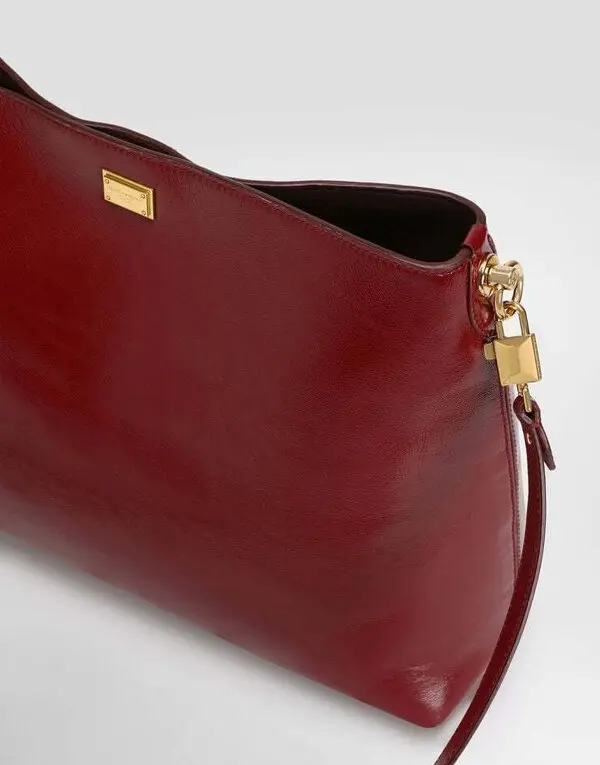Dolce & Gabbana Tumbled Leather Shoulder Bag
