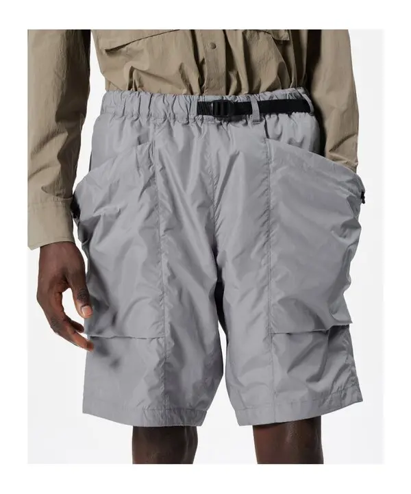 GOLDWIN Rip-stop Belted Shorts - Sleet Gray