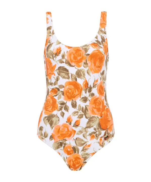 Chloé Rose-print One-piece Swimsuit - Multicolor