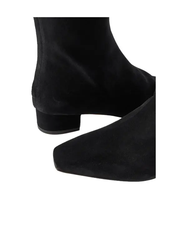 Manolo Blahnik Suede Over-the-knee Boots