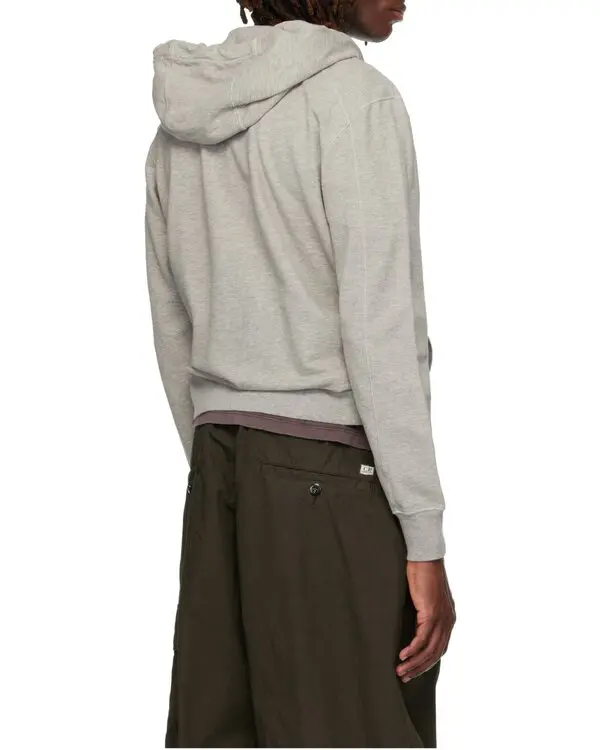 C.P. COMPANY Zip-up Hooded Sweatshirt With Lens Detail