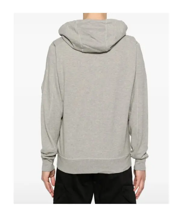 C.P. COMPANY Zip-up Hooded Sweatshirt With Lens Detail
