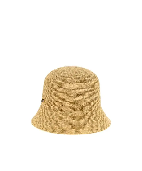 Borsalino Crochet Cloche Hat - Nude