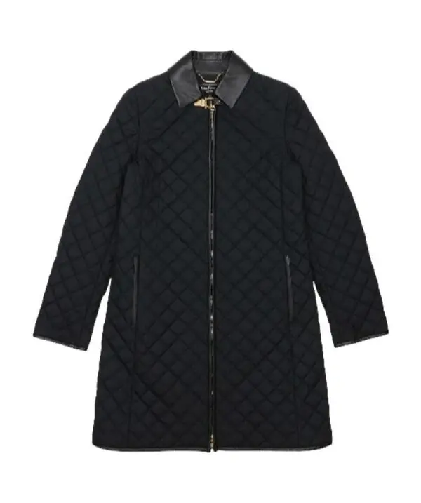 FERRAGAMO Quilted Cotton Jacket With Lapel Detail