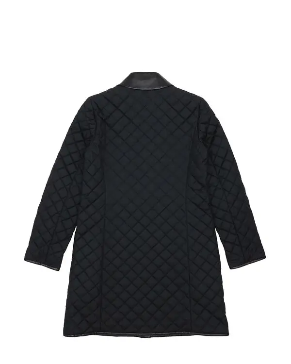 FERRAGAMO Quilted Cotton Jacket With Lapel Detail