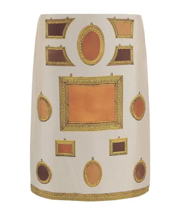 Versace Printed Straight Skirt - No