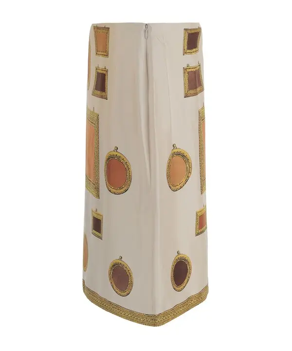 Versace Printed Straight Skirt - No