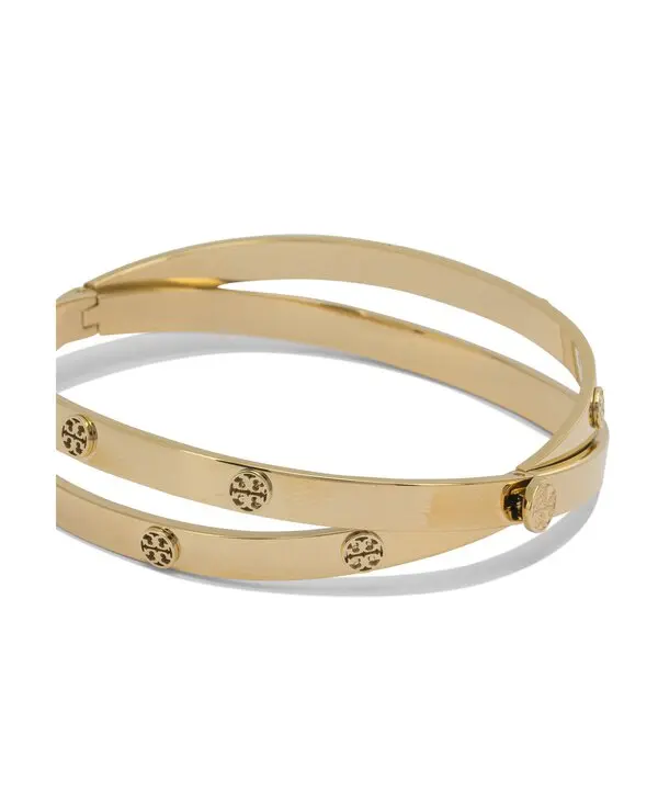 Tory Burch Logo Stud Cuff Bracelet - Gold