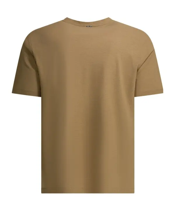 Herno Short-sleeved Crewneck T-shirt - Brown
