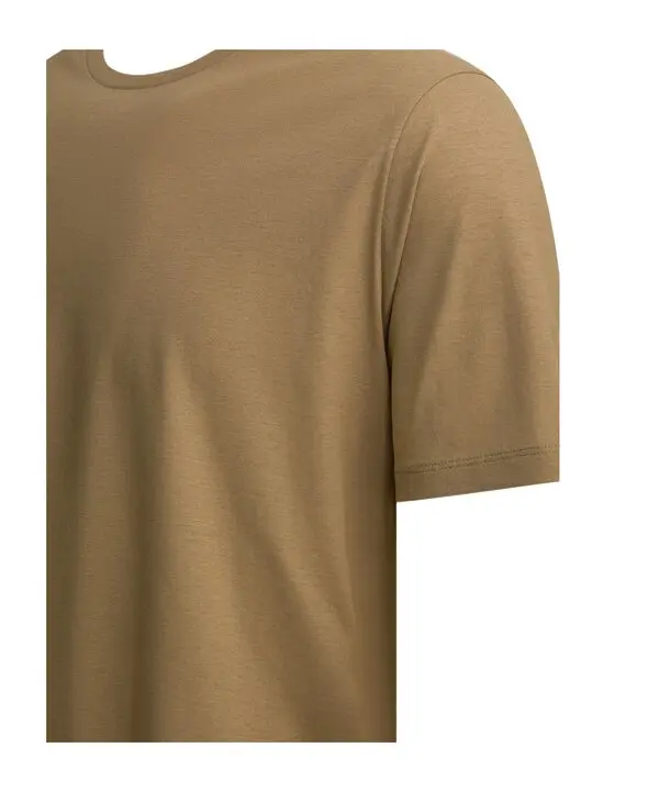 Herno Short-sleeved Crewneck T-shirt - Brown