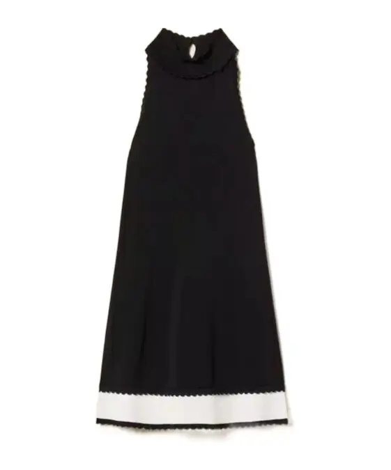 TWINSET Two-tone Knit Dress