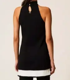 TWINSET Two-tone Knit Dress