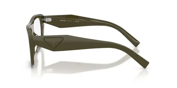Prada Geometric Frame Eyeglasses - Green
