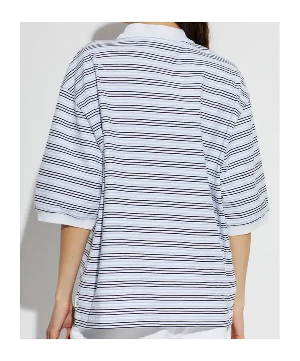 RÓHE Oversized Striped Polo T-shirt
