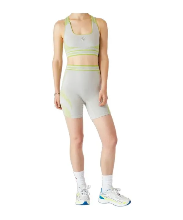 Casablanca Seamless Logo Detail Stretch Shorts - Gray-green