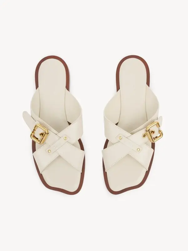 Chloé Sandals With Buckle Detail - White