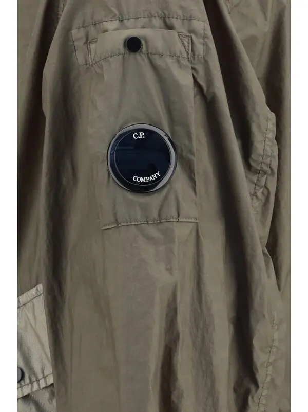 C.P. COMPANY Bi-tm Mixed Lens Bomber Jacket - Green