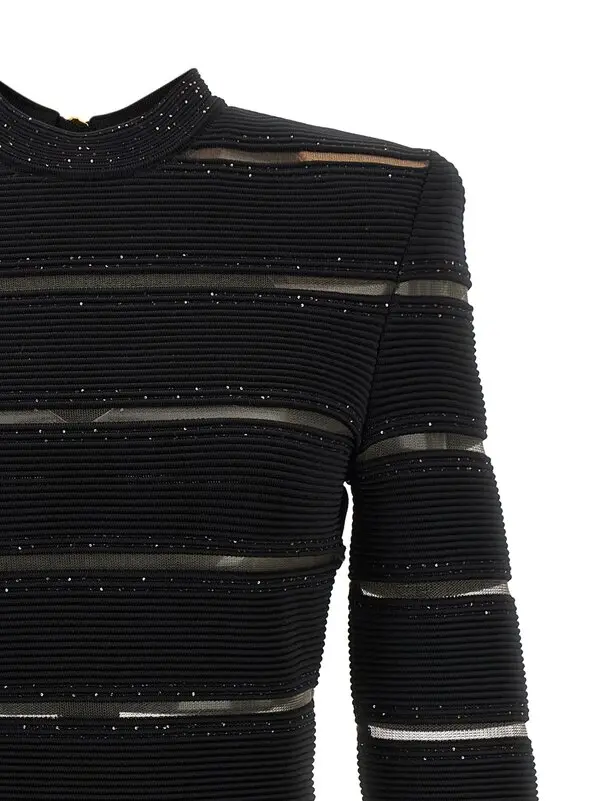 Balmain Shimmering Sequinned Mini Dress