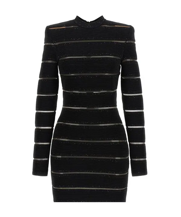 Balmain Shimmering Sequinned Mini Dress - No