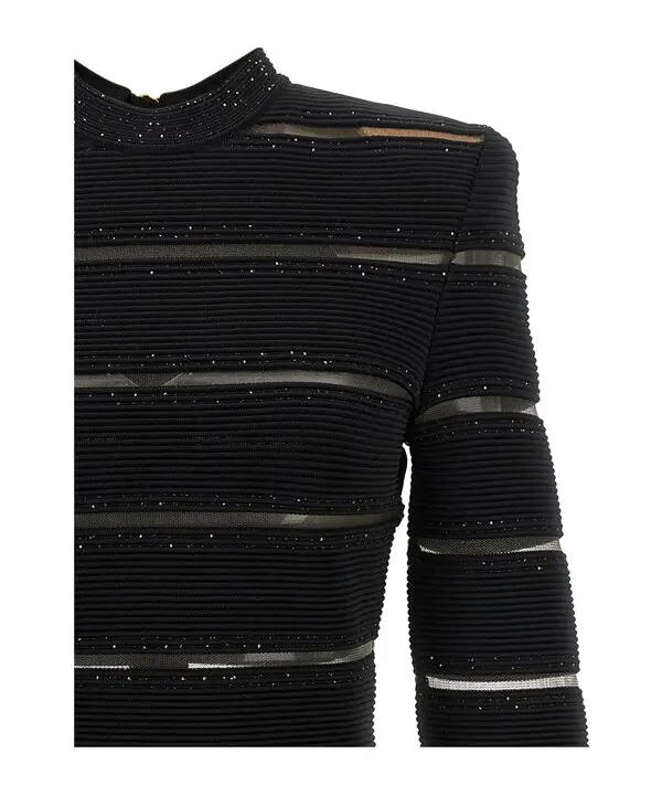 Balmain Shimmering Sequinned Mini Dress - No