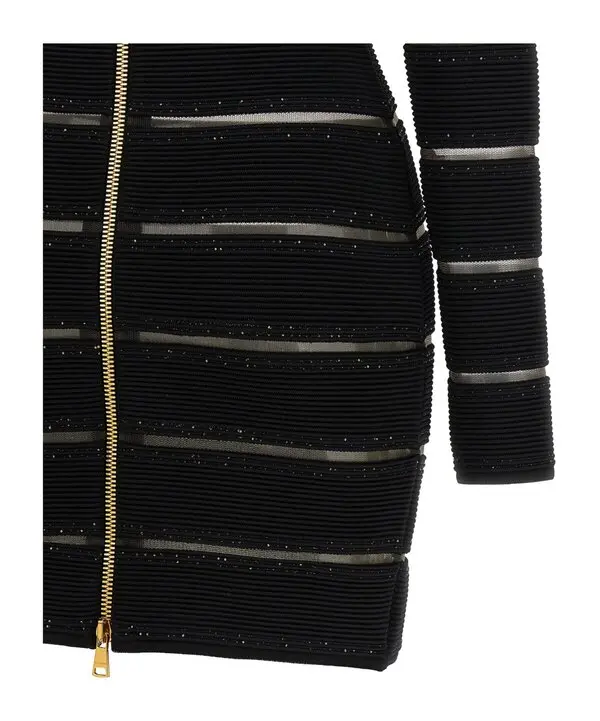 Balmain Shimmering Sequinned Mini Dress - No