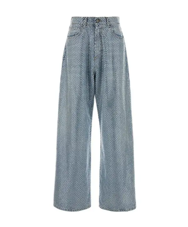 Giuseppe Di Morabito Embellished Wide-leg Jeans