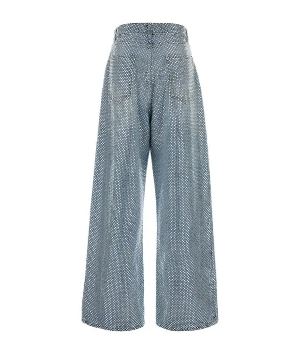 Giuseppe Di Morabito Embellished Wide-leg Jeans