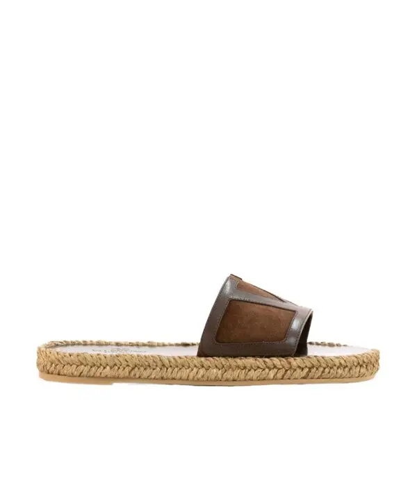 Valentino Garavani Logo Patch Espadrille Sandals - Nude