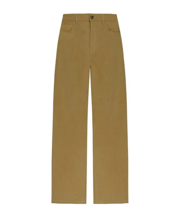 RÓHE Wide-leg Five-pocket Trousers - Green