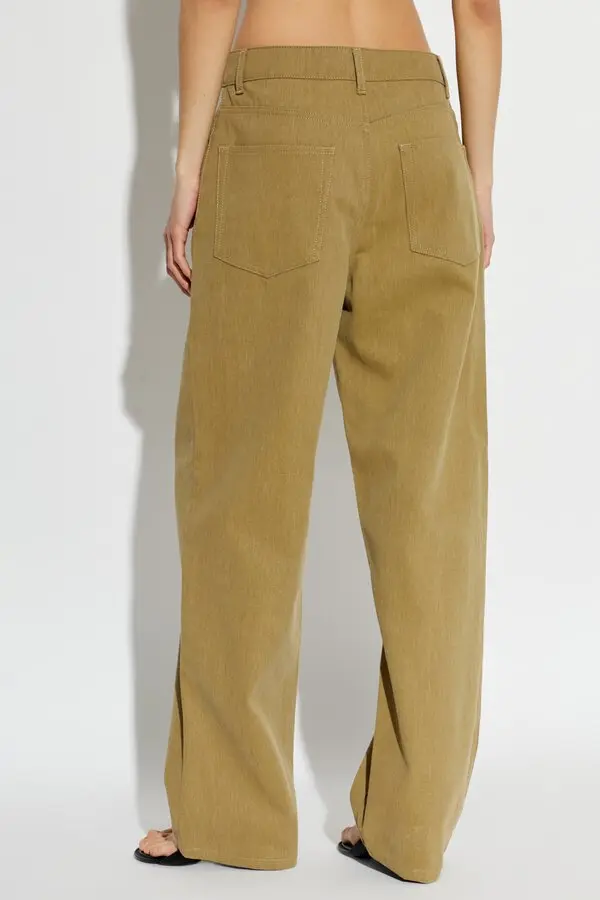 RÓHE Wide-leg Five-pocket Trousers - Green
