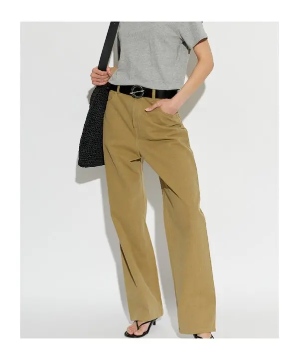 RÓHE Wide-leg Five-pocket Trousers - Green