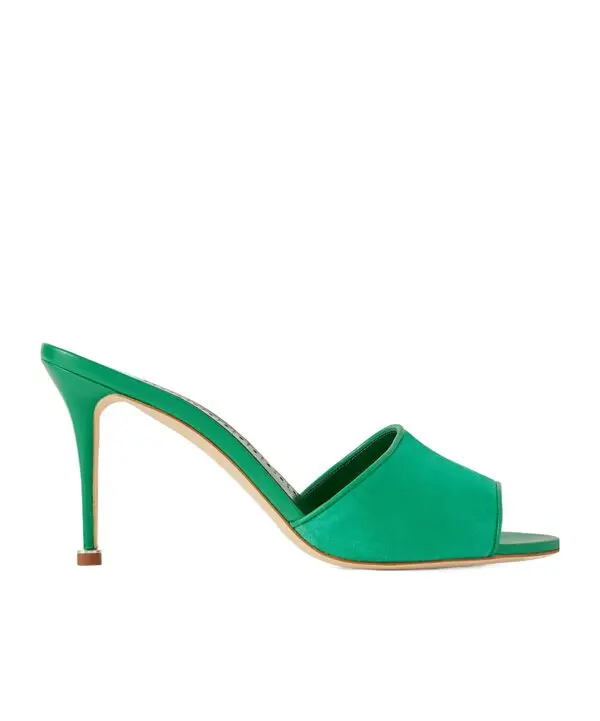 Manolo Blahnik Suede Mules