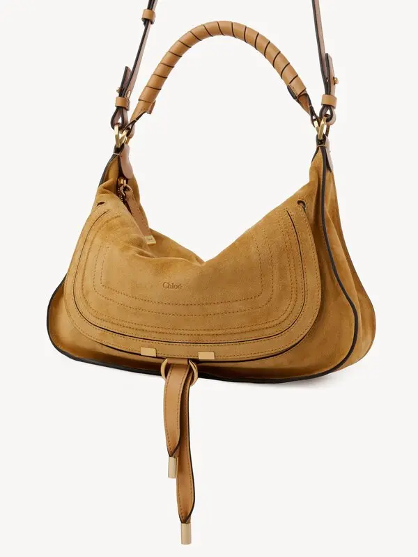 Chloé Marcie Small Suede Shoulder Bag - Brown