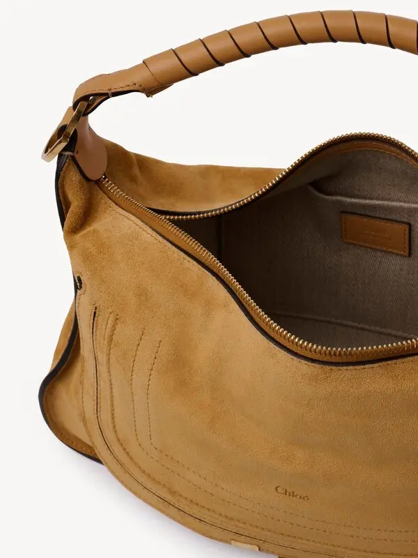 Chloé Marcie Small Suede Shoulder Bag - Brown