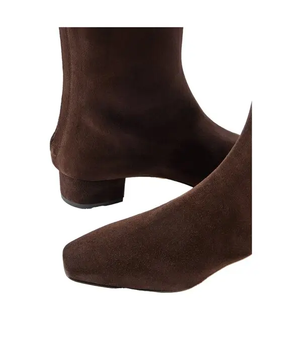 Manolo Blahnik Suede Over-the-knee Boots