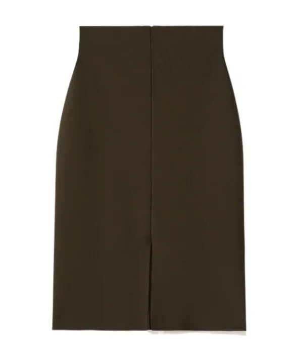 JOSEPH Safir Back-zip Midi Skirt - Palm Leaf
