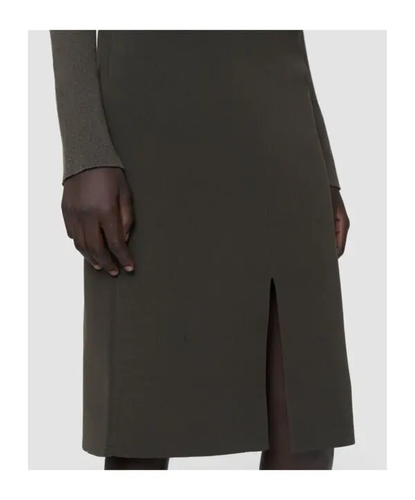 JOSEPH Safir Back-zip Midi Skirt - Palm Leaf