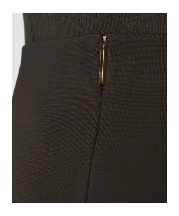 JOSEPH Safir Back-zip Midi Skirt - Palm Leaf