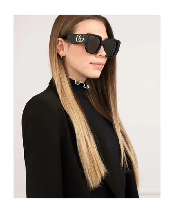 Gucci Oversized Square Frame Sunglasses - Gray