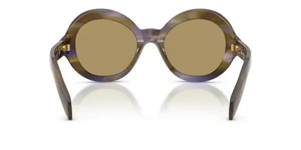 Prada Oversized Round Frame Sunglasses - Green