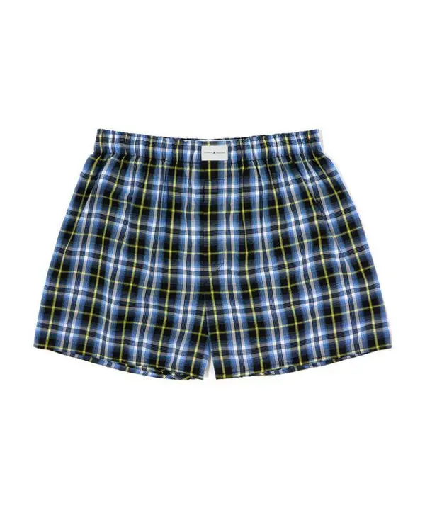 Tommy Hilfiger Plaid Boxer Shorts - Blue
