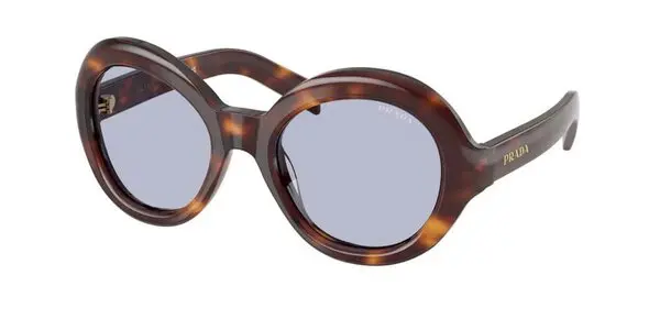 Prada Oversized Round Frame Sunglasses - Gray