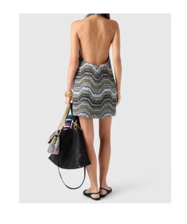 Missoni Sequin Zigzag Knit Mini Dress