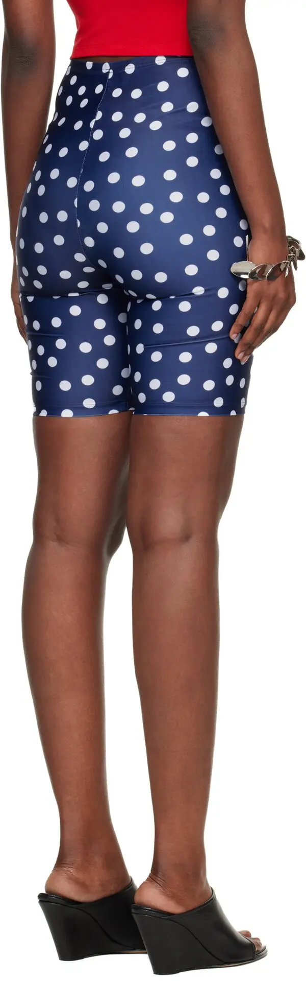 JEAN PAUL GAULTIER High Waisted Polka Dot Shorts