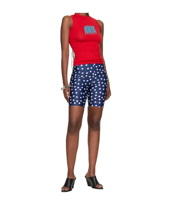 JEAN PAUL GAULTIER High Waisted Polka Dot Shorts