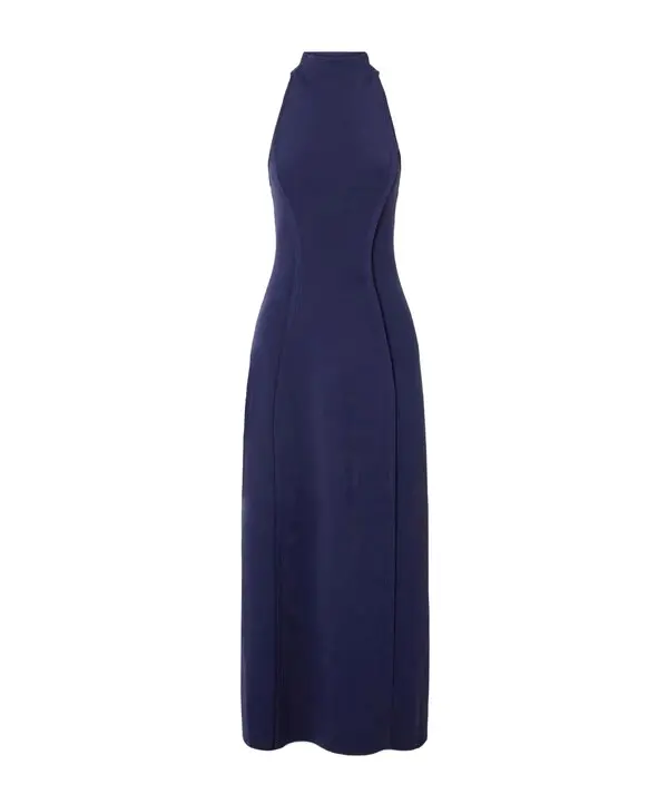 Cult Gaia Keller Stretch-knit Turtleneck Midi Dress - Blue