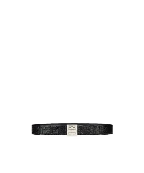 Givenchy 4g Plaque Reversible Belt - Black
