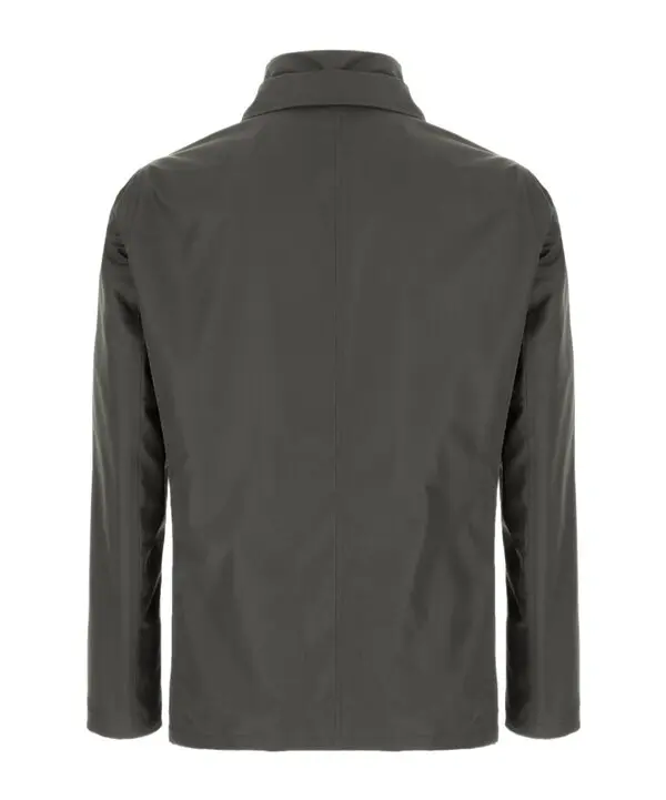 Herno Three-button Jacket With Invisible Zipper - Black