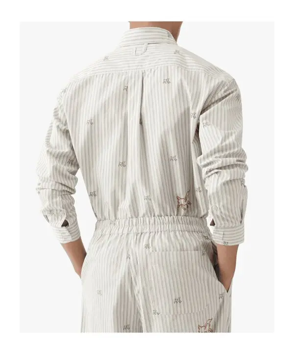 Jacquemus Collared Long-sleeved Shirt - White